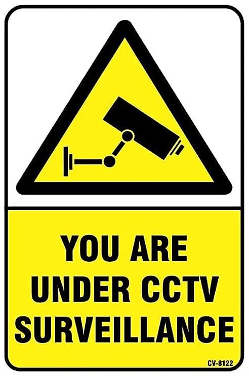CCTV sign Self Adhesive Vinyl Stickers – Petrosmart Solutions Private ...