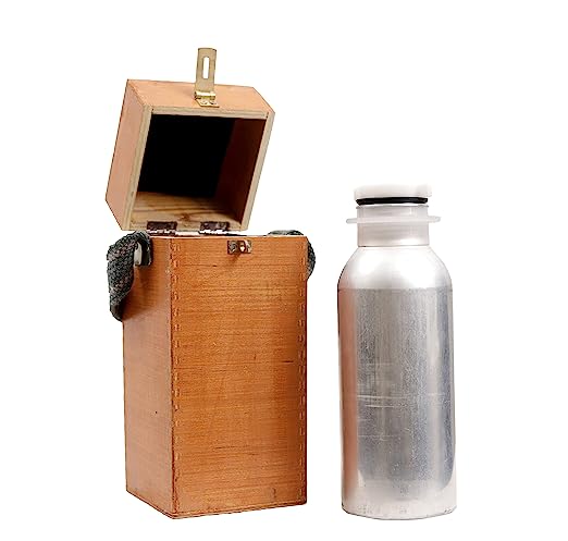1L Aluminum Petroleum Sample Bottle with Leak-Proof Cap & Wooden Box ...