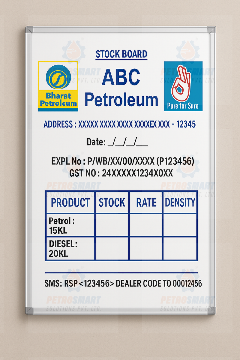 BPCL Petroleum Stock Board – Petrosmart Solutions Private Limited