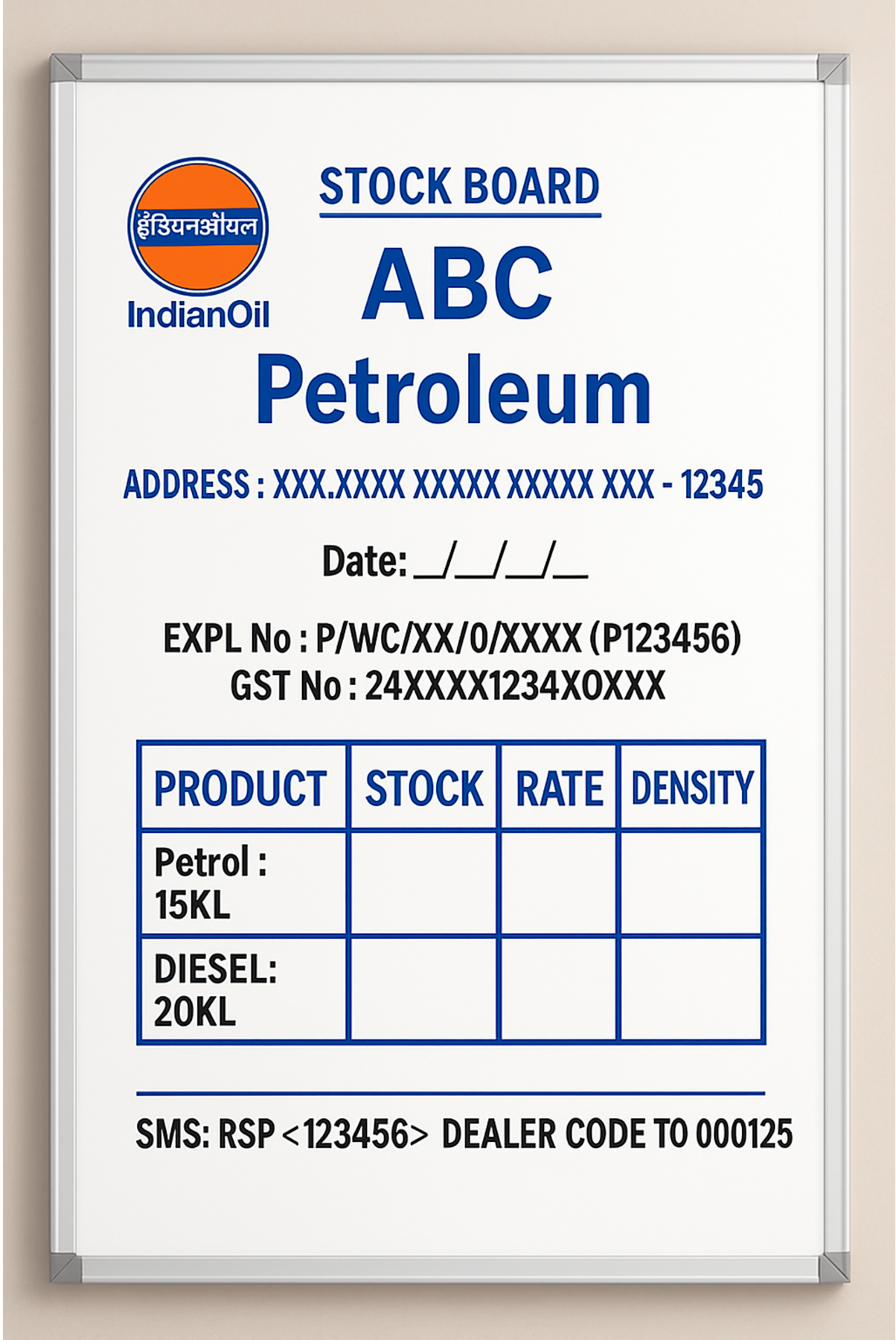 IOCL Petroleum Stock Board – Petrosmart Solutions Private Limited