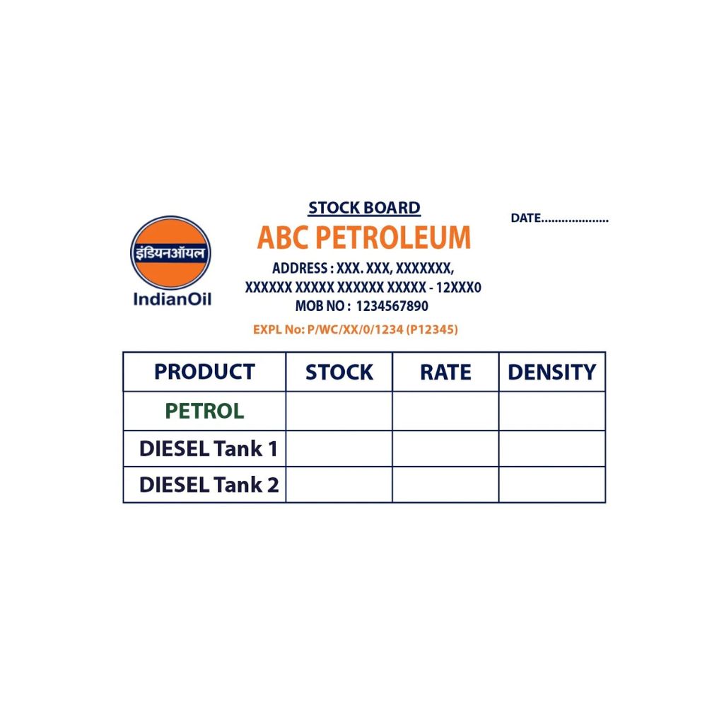 IOCL Petroleum Stock Board – Petrosmart Solutions Private Limited