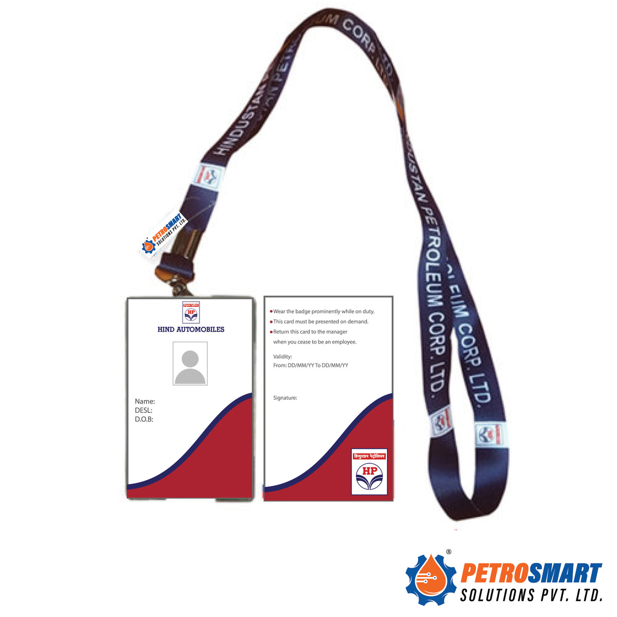 HPCL PVC Employee Card with Plastic Covering – Petrosmart Solutions ...
