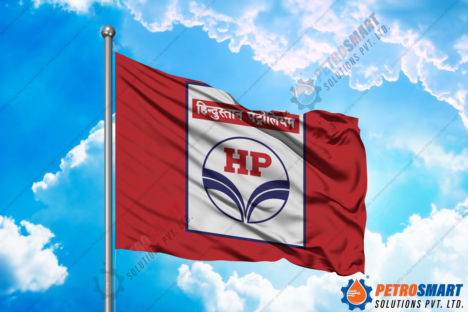 HPCL Flags (set of 5) (44" x 44") – Petrosmart Solutions Private Limited